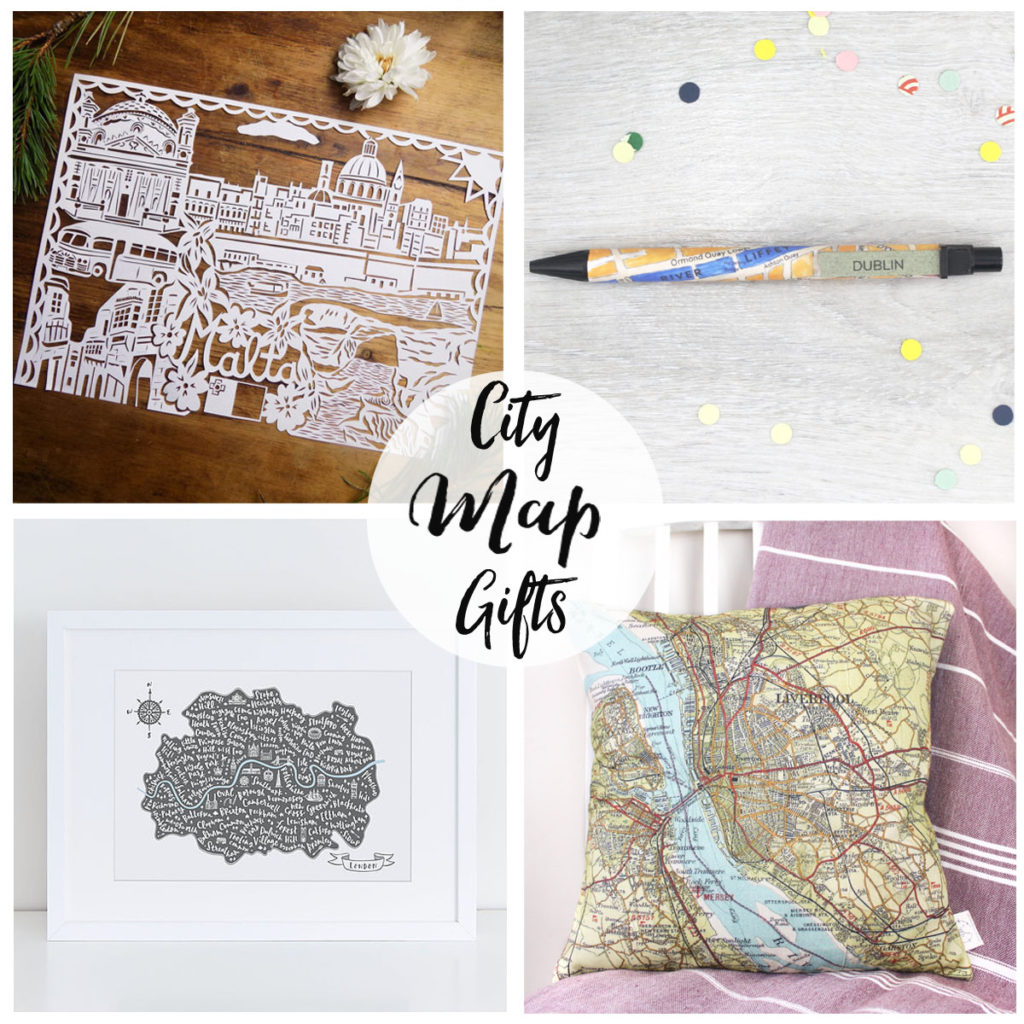 Gifts for Map Lovers: Handmade Christmas Gift Guide from six0six design